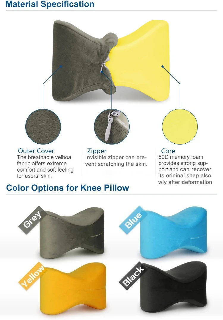 Ergonomic Orthopedic Pain Relief Foot Support Knee Leg Rest Pillow ...