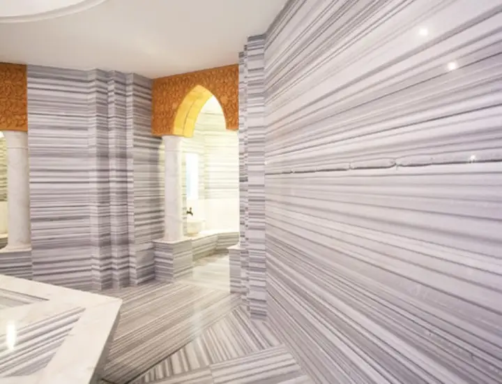 Cost 48x48 Marmara White Zebra Marble Tile for Wholesales