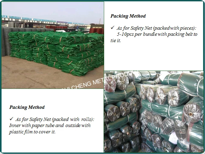 Blue 100% HDPE Fire Resistant Safety Net Scaffolding Safety Net for ...