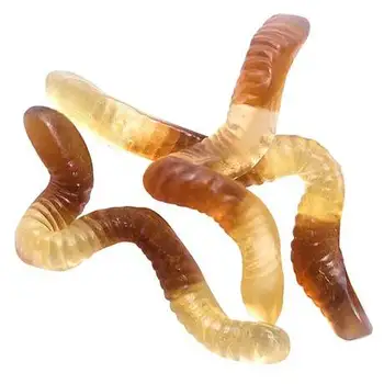 Magic Colorful Soft Sweet Earthworm Fruity Gummy Candy Jelly Factory ...