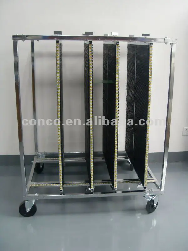 Conco Esd Pcb Trolley/edelstahl Smt Storage Pcb Panel Trolley Cart ...