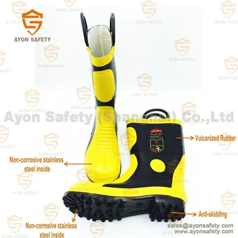 Ayonsafety Firefighting Boots - Durable & Flame-retardant