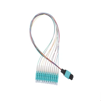 1m Mpo Female To Lc Upc Duplex 8 Core Om4 Om3 50/125 Multimode Fiber ...
