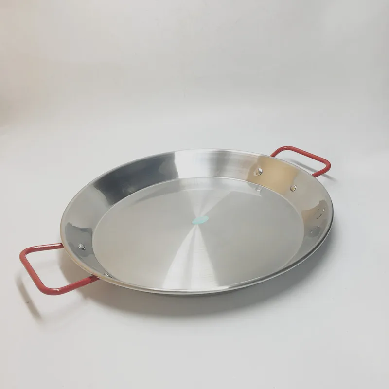 High Quality Cookware Set Stainless Steel Flat Pan With Red Double ...