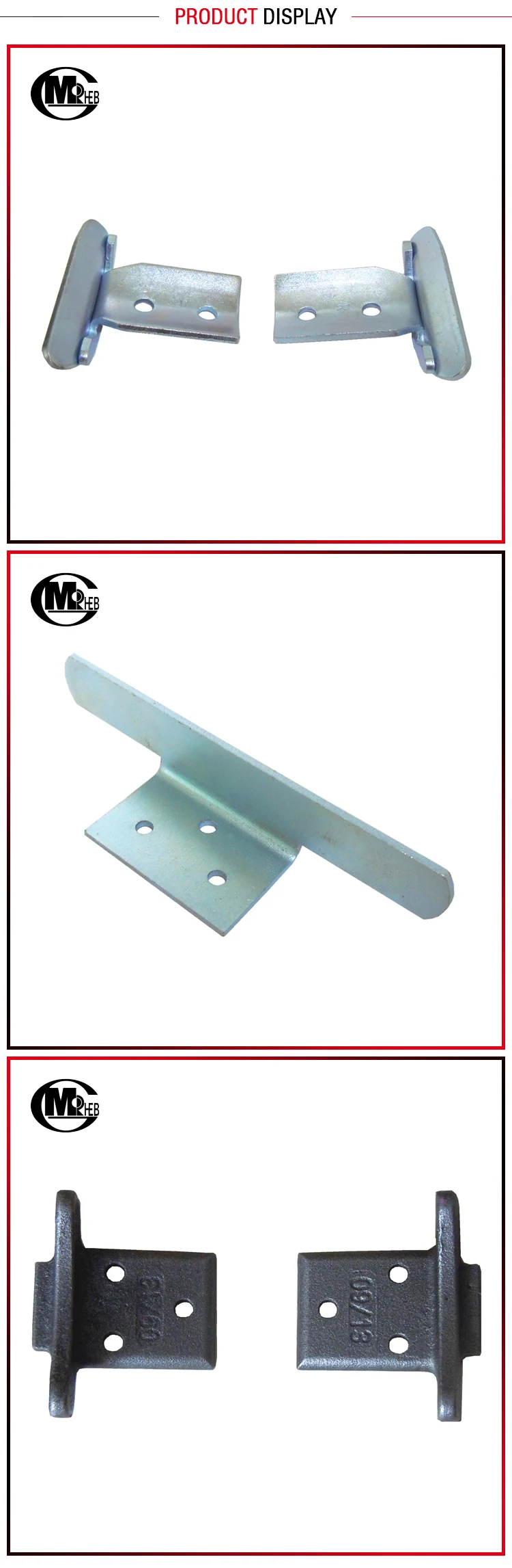 Roller Shutter Door End Locks - Durable Cast Steel 3" Lath