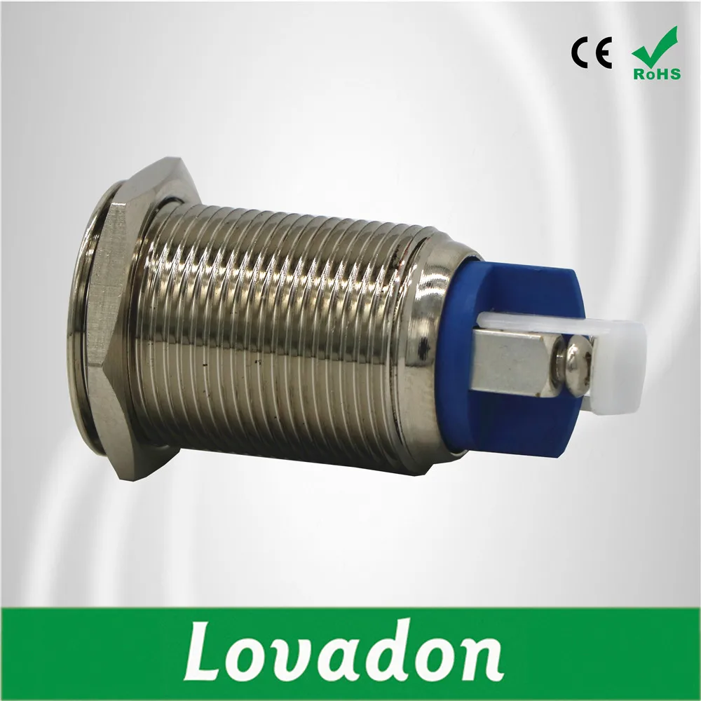 3v/6v/12v/24v 19mm Waterproof Momentary Metal Ip67 Exit Push Button ...