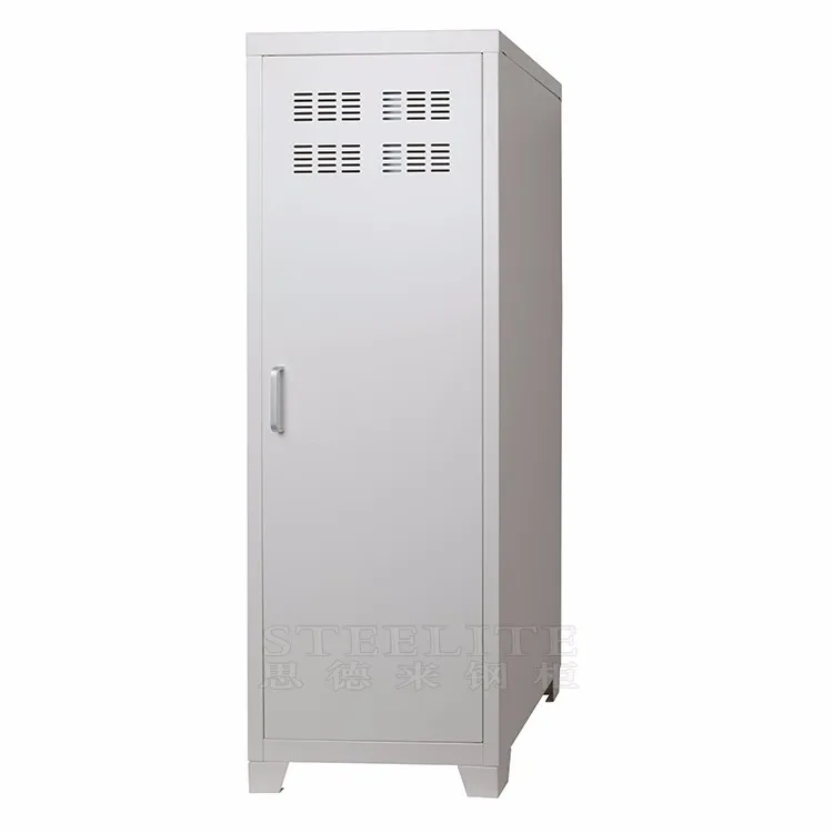 Cold Rolled Steel Metal Tall Single Door Storage Cabinets With Shelves ...