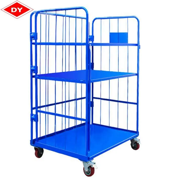 Logistics Trolley Mroc-05pu Storage Carts Folding Handling Carriers ...