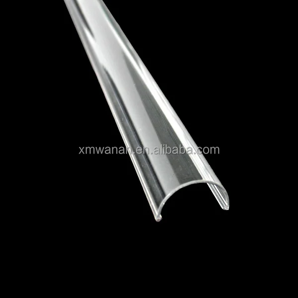 Super Clear Polycarbonate Half Round Plastic LED Tube Lamp Cover ...