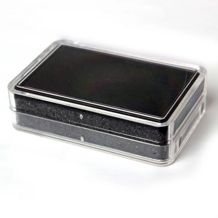 Clear Rectangular Acrylic Gemstone Container-white 18 Pcs With Black ...