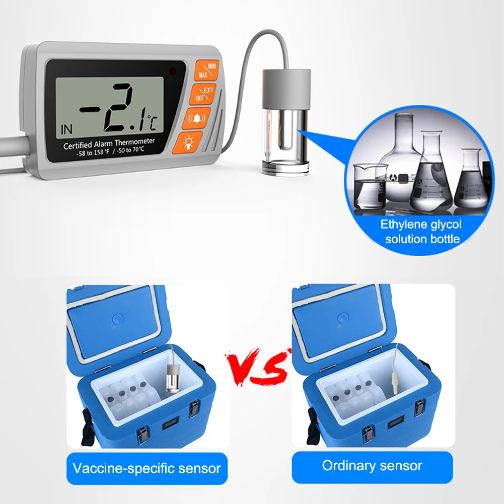 Vt-10 Vacciner Humidity Meter Medical Cold Cabinet Pharmacy Thermometer ...