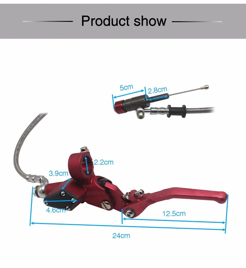 Universal Motorcycle 1200mm Hydraulic Clutch Lever Master Cylinder ...