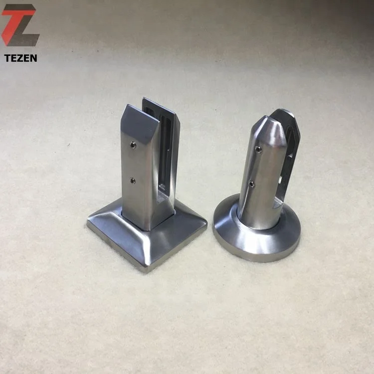 Frameless glass railing fence fastener glass spigot stainless steel ...