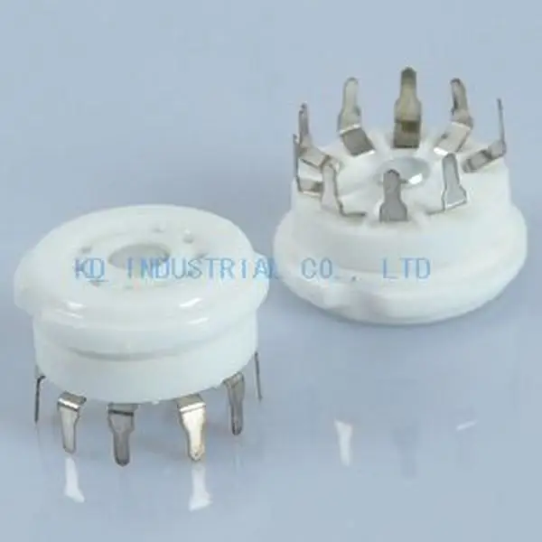 9pin Noval PCB Mount Ceramic Vacuum Tube Socket Base for 12AX7