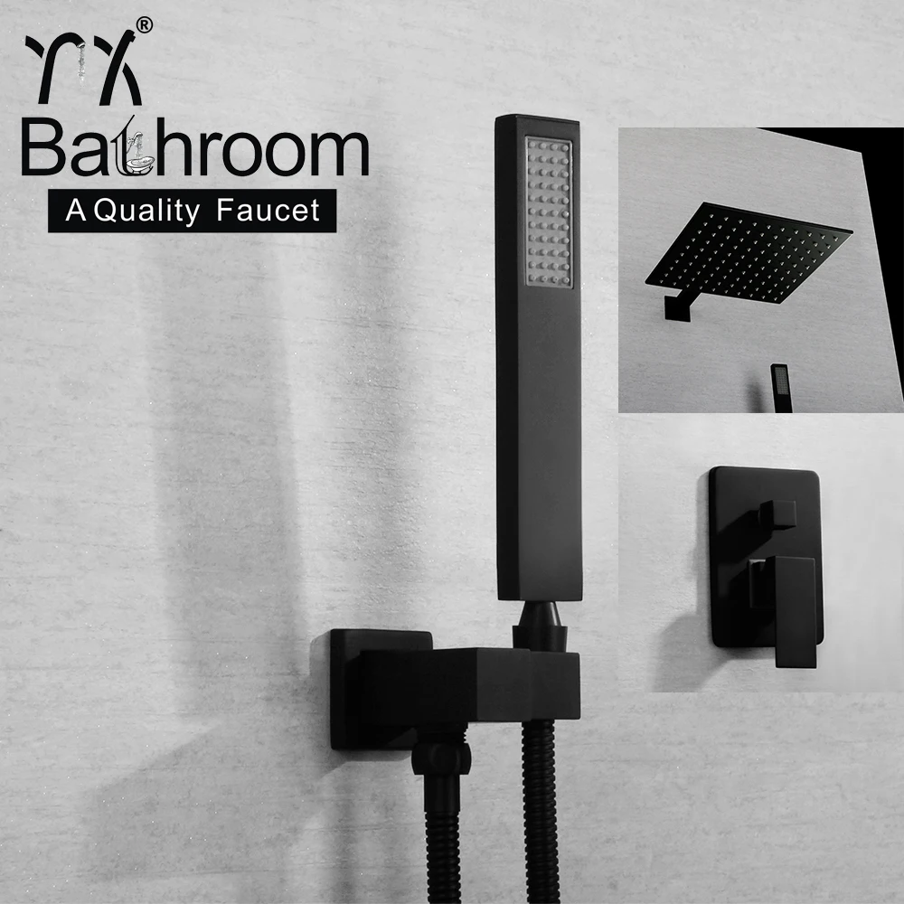 Luxury Led Dual Function Wall Mounted Rainfall Shower Set Bathroom ...