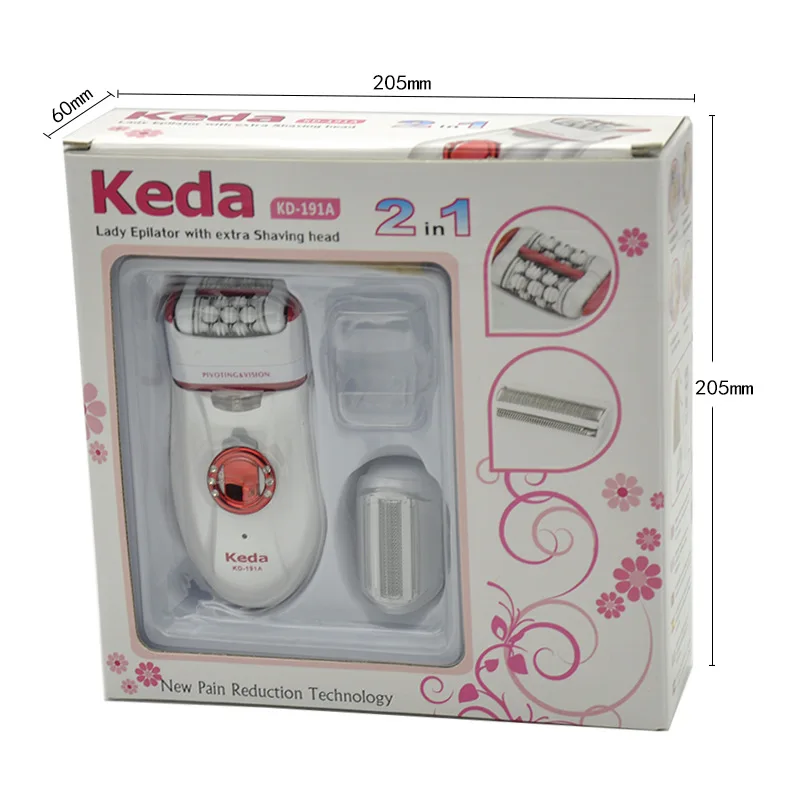 New Arrival 2 In 1 Keda 191a Mini Electric Lady Shaver Hair Trimmer ...