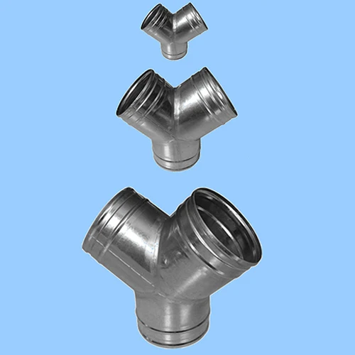 Jusheng1034 Galvanized Y Branch Tee for Air Ducts - OEM | Wholesale