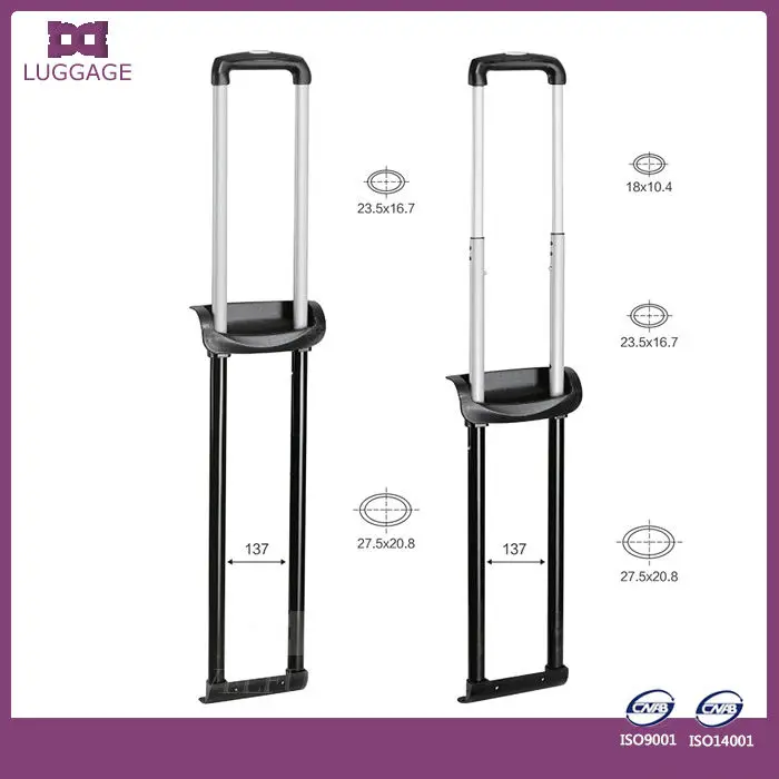 China Factory Aluminum Tube Telescopic Luggage Trolley Suitcase Handle ...