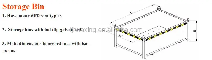HUAXING Storage Bin Rack for Container Lashing Parts