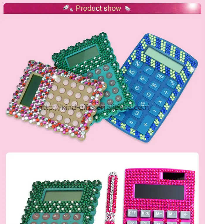 Wholesale Bling Mini Calculator For Desktop Gift - Buy Crystal Bling ...