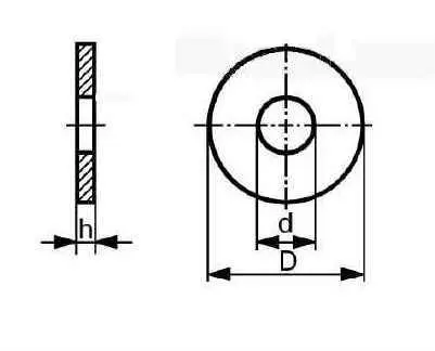 Sheet Metal Stamped Din440 Flat Washers - Buy Din440 Flat Washer,Din440 ...