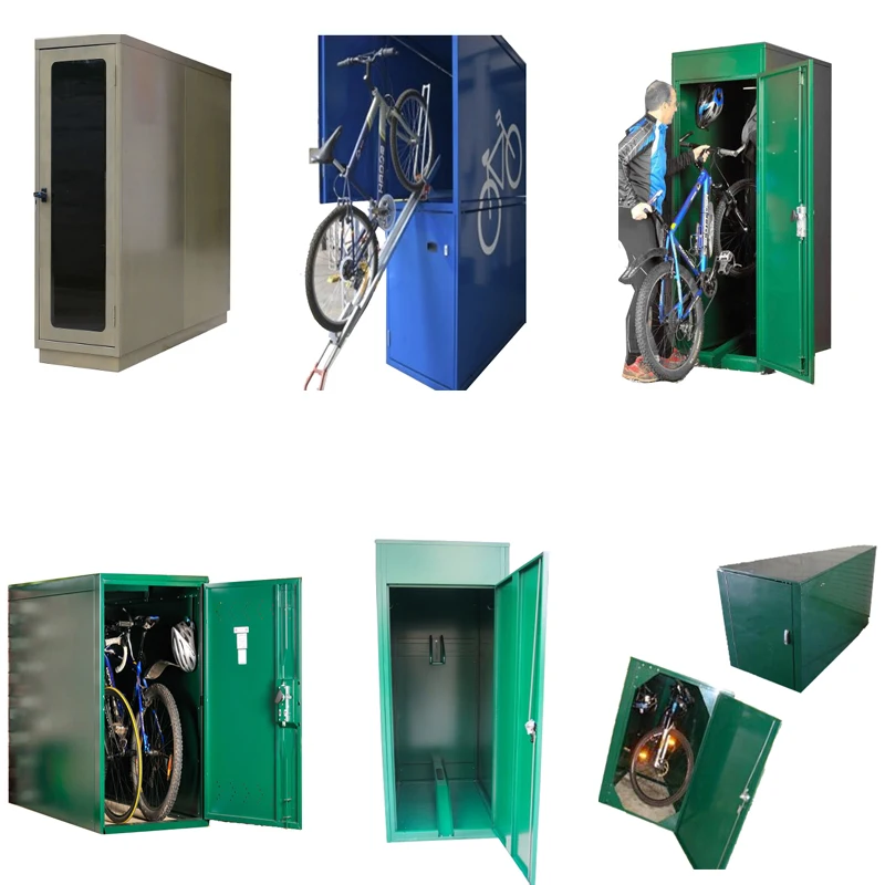 Double-Deck Safety Bike Locker & Racks for Outdoor Storage | Wholesale