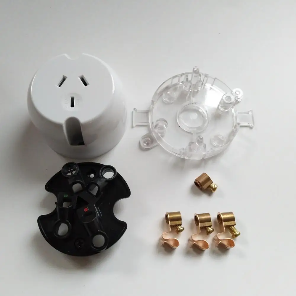 Australian 250v 10a 3 Pin With Transparent Base Single Double Wall ...