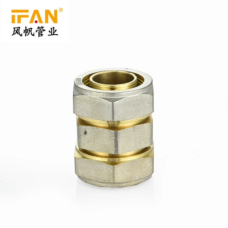 16mm 18mm 20mm Pex Pipe Fitting Brass Coupling Socket Adaptor Copper ...