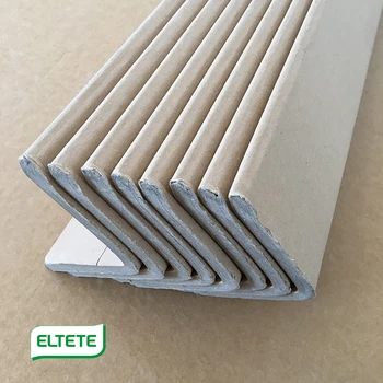Brown/white 90 Degree Cardboard Angle Corner Protect Profile Edgeboard ...