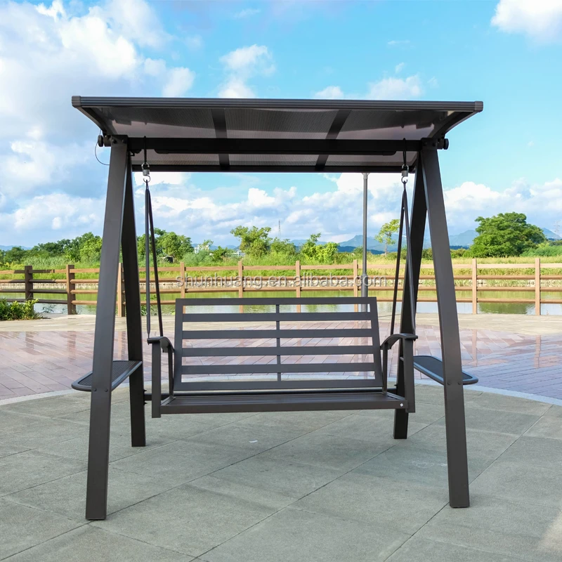 New Design Metal Double Swing Chair - Outdoor Garden Furniture with ...