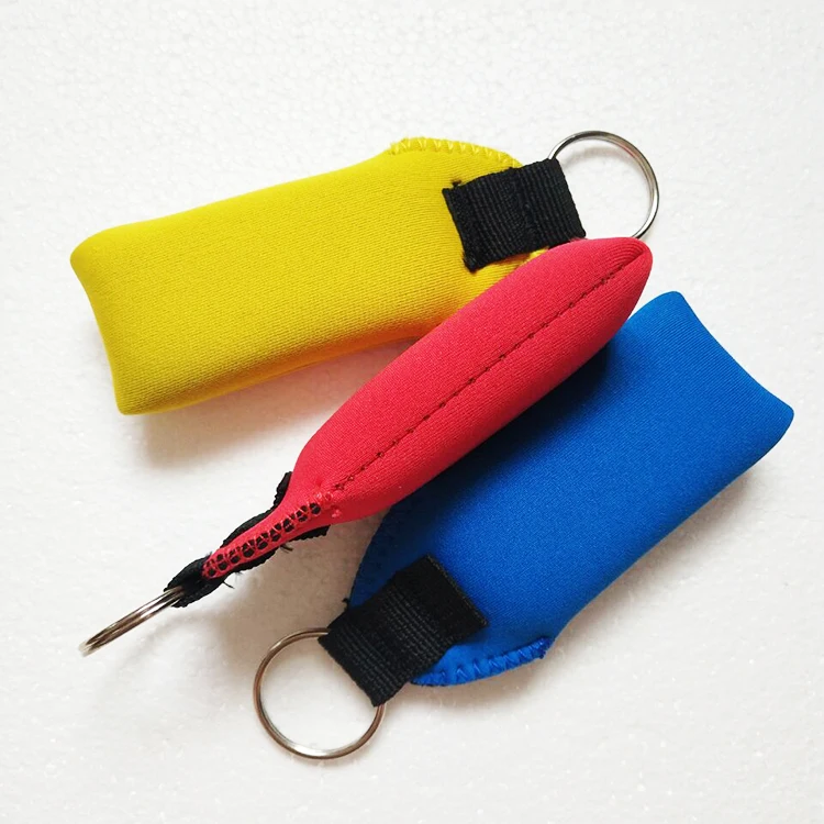 Rectangle Neoprene Floating Keyring Water Buoyant Keychain Key Holder ...