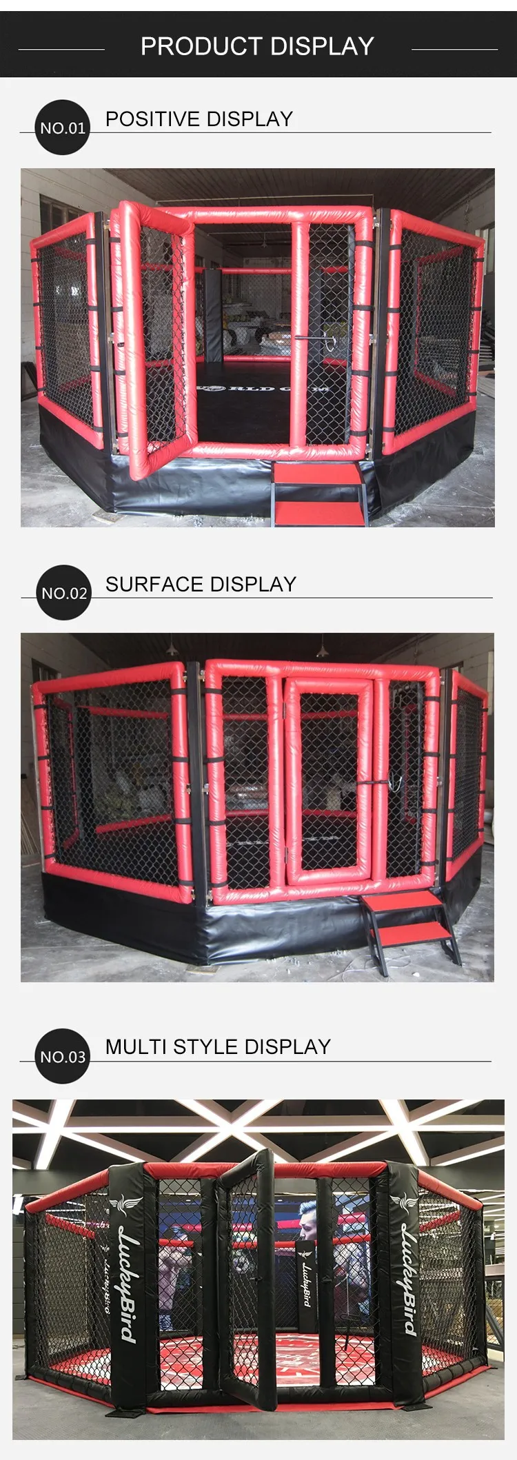 6m X 6m X 1m Octagon Mma Cage - Buy Boxing Ring And Mma Cage,Mma Cage ...