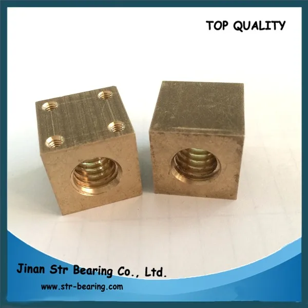 Factory Price Square Brass Nut For Lead Screw With Trapezoidal Thread ...