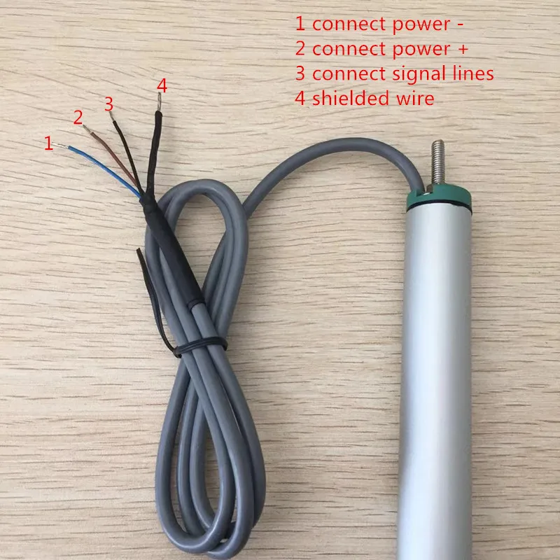 200mm Articulated Eye Connector Linear Position Sensor for Bridge ...