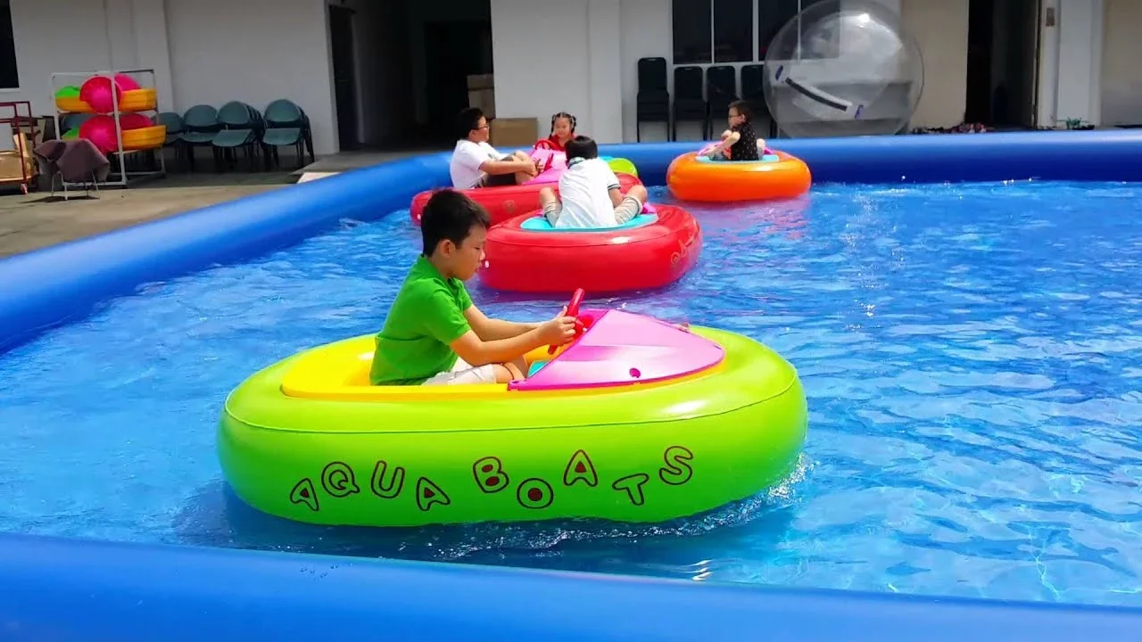 Kids Electric Motor Boat Battery Inflatable Bumper Boat