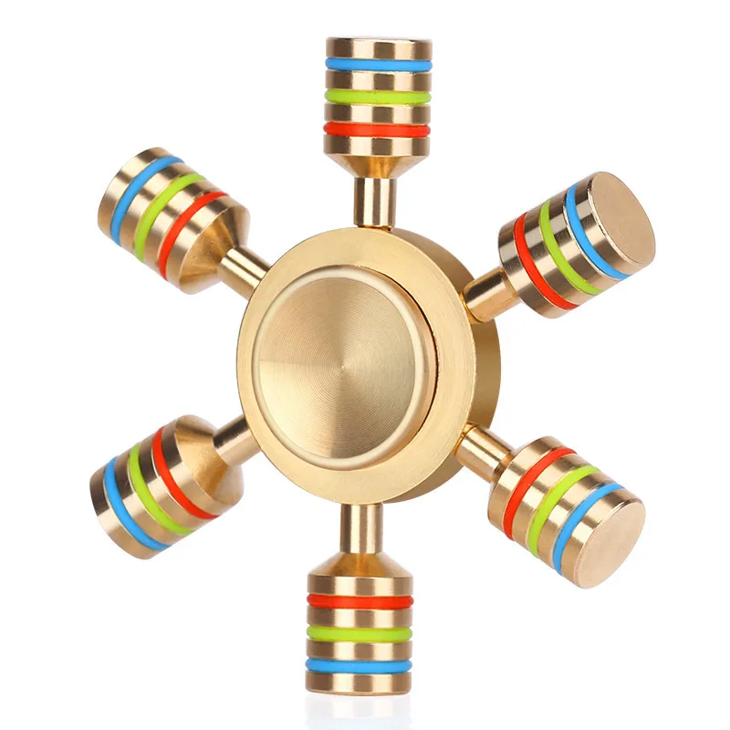 Brass Hexagonal Fidget Spinner Hexa-spinner Detachable Spinners Metal ...
