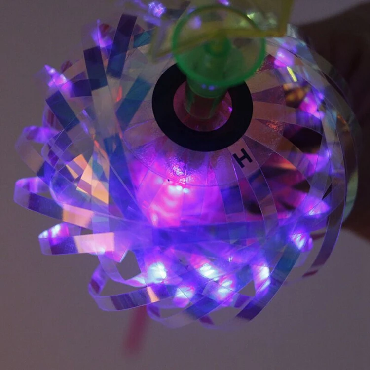 Funny Flashing Magic Toy Sparkling Spindle Wand Amazing Rotate Colorful ...