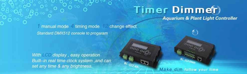 Manual Switch Ce Led Controller Sunrise Sunset Dimmer Aquarium Lights ...