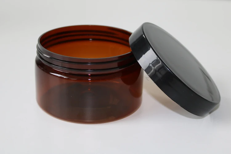 200g 250g 300g 350g 400g Hair Cream Container Empty Cosmetic Jars Amber ...