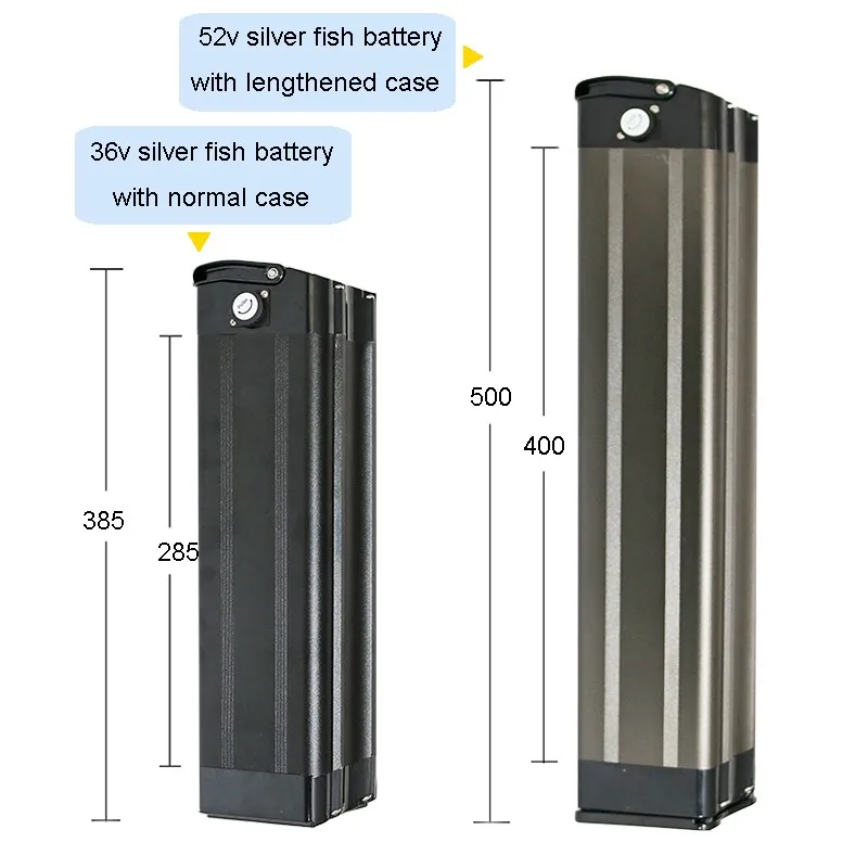 18650 52V Lengthened Silver Fish Battery Lithium Ion Battery for ...