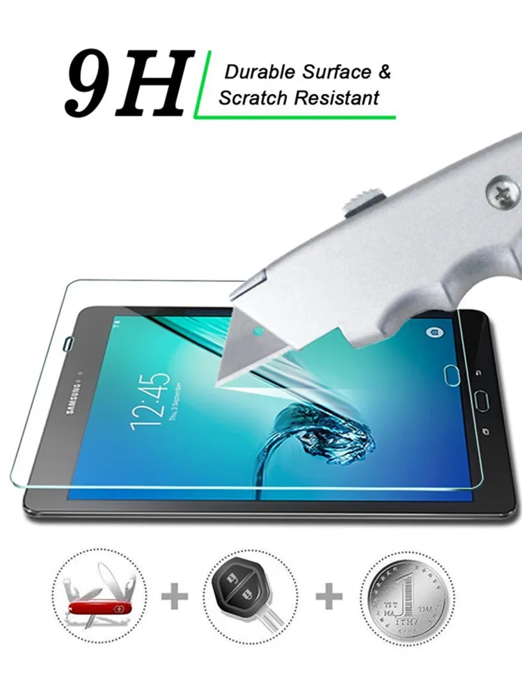9H Tempered Glass Screen Protector for Samsung Tab A