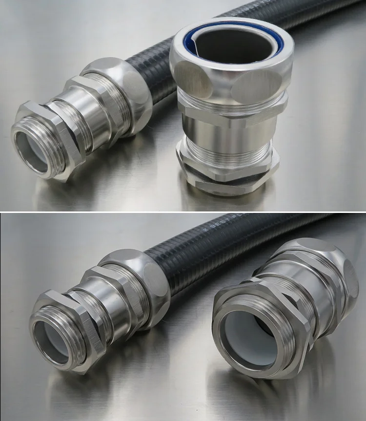 Waterproof End Style Straight Joint Metal Flexible Conduit Connector ...