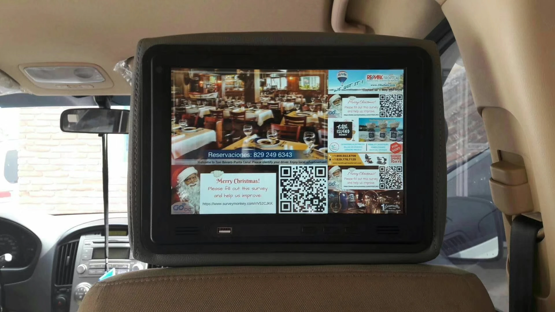 New Android Ips Touch Screen Car Monitor 10.1 Inch Car Headrest Touch ...