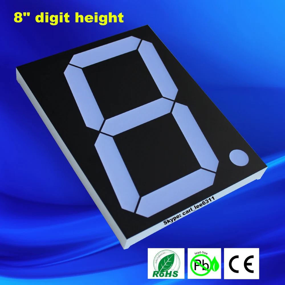 Large Seven Segment Led Display Ultra Red 8 Inch Large 7 Segment Display - Buy Large 7 Segment ...