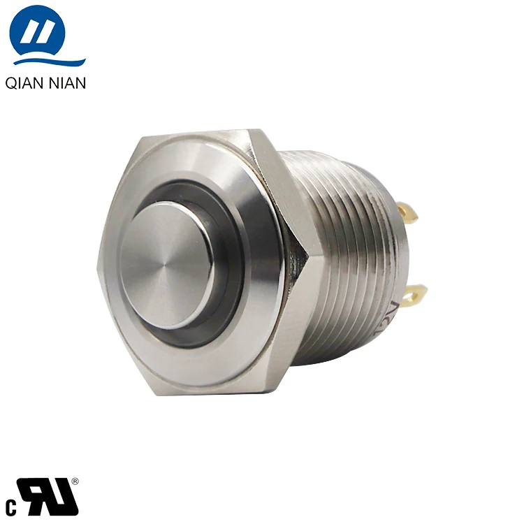 Illuminated Momentary Led 16mm 12v Waterproof Mini Push Button Switch ...