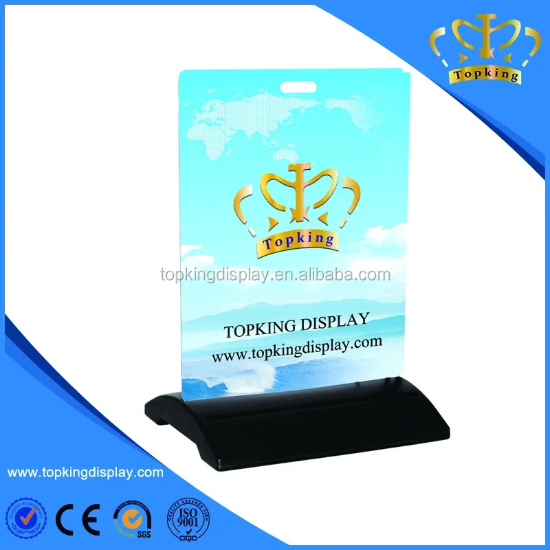 Dual-sided ACM Plastic and ABS Board Advertising Poster Stand