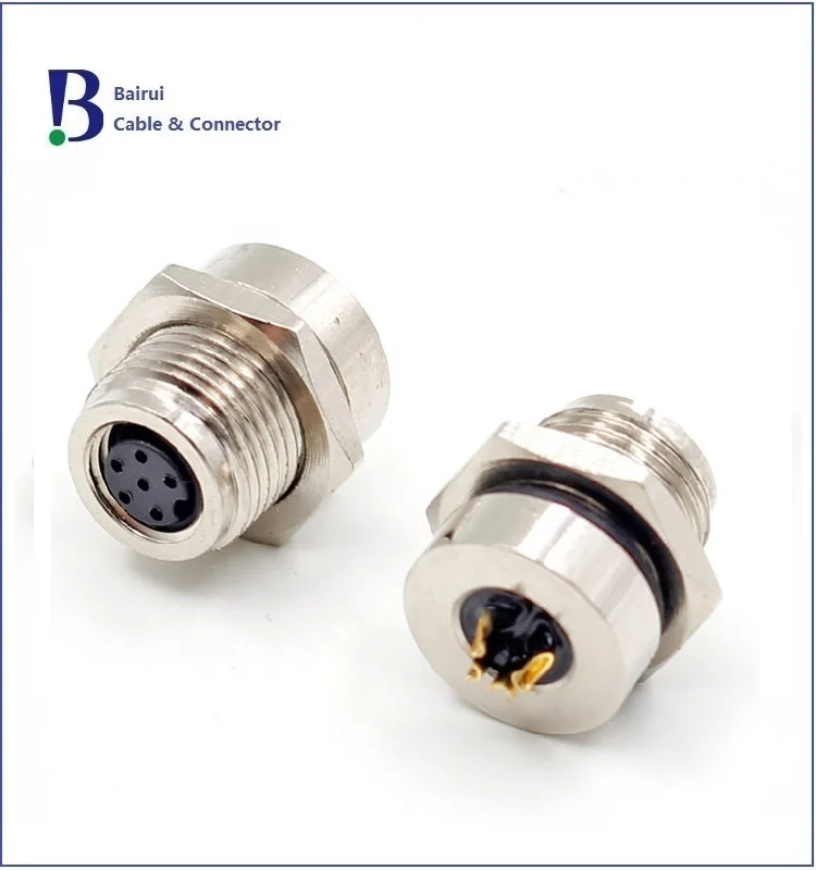M8 Circular Sensor Connectors - Waterproof IP67 6pole Female