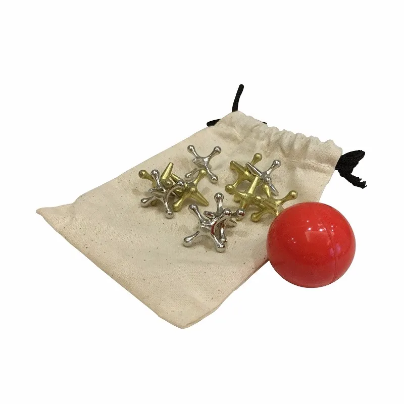 2019 Party Game Metal Jack and Ball 32mm Classic Fun Toy