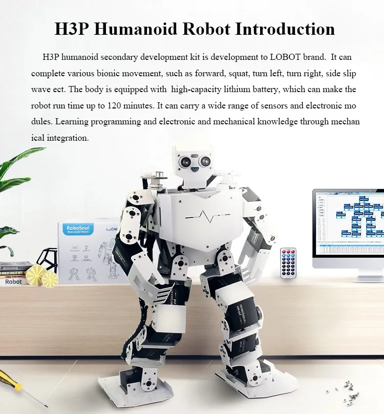 2020 Hiwonder H3p Humanoid Unassembled Educational Robot Toy Programmable 17dof Buy Hiwonder