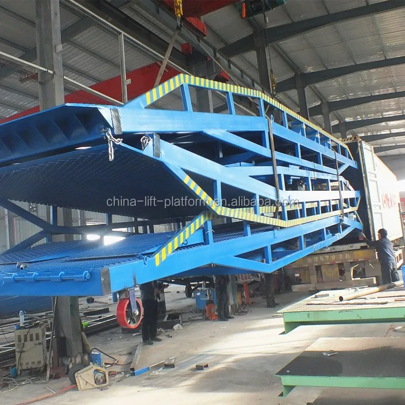 New Heavy Duty Steel Loading Dock Ramp Truck Hydraulic Warehouse Mobile ...